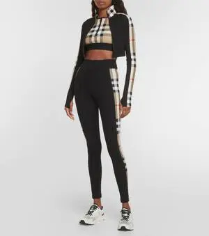 Burberry Check Technical Jersey Track Jacket