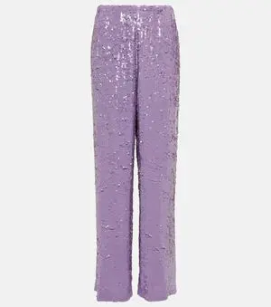 Dries Van Noten Sequined Straight Pants