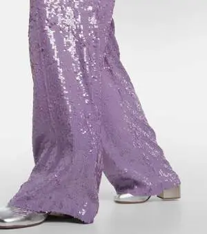 Dries Van Noten Sequined Straight Pants