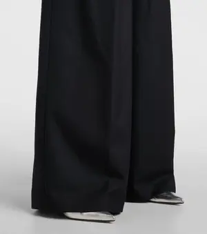 Dries Van Noten Pleated Wide-leg Wool Pants