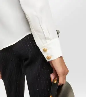 Balmain Crepe De Chine Shirt - White