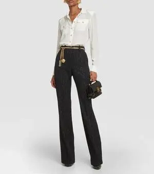 Balmain Crepe De Chine Shirt - White