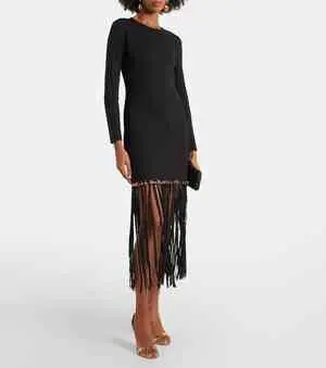 Simkhai Sharron Fringed Midi Dress