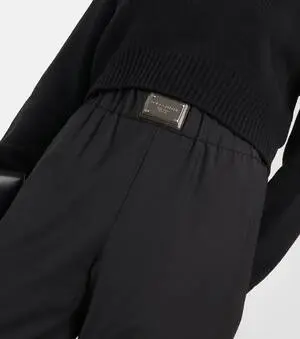 Dolce & Gabbana Wool-blend Wide-leg Trousers