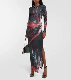 LOUISA BALLOU Printed Maxi Dress