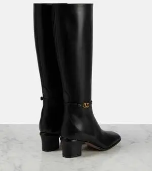 Valentino Garavani Leather Knee-high Boots