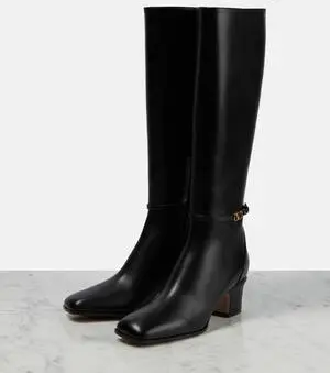 Valentino Garavani Leather Knee-high Boots