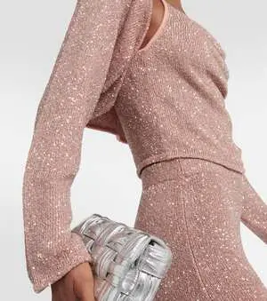 Altuzarra Alimia Metallic Knit Shrug
