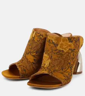 Dries Van Noten Floral Mules