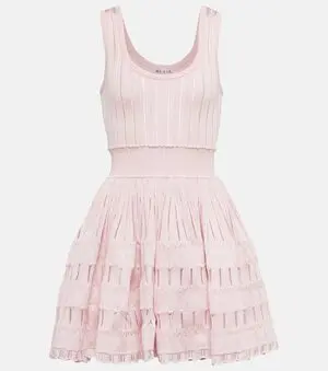 Alaïa Crinoline Mini Dress - Pink