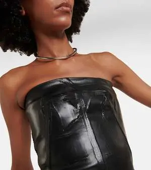 Rick Owens Coated Denim Bustier