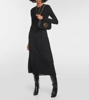 Tory Burch Ruched Midi Dress