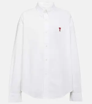 AMI Paris De Coeur Cotton Poplin Shirt