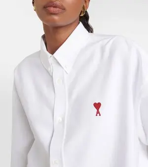 AMI Paris De Coeur Cotton Poplin Shirt