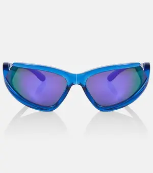 Balenciaga Side Xpander Oval Sunglasses