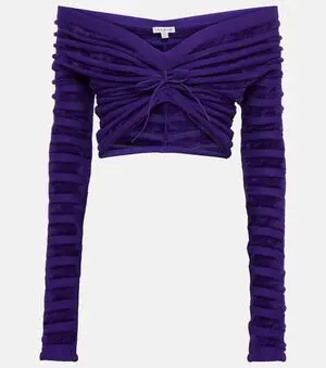 Alaïa Off-shoulder Cinched Top