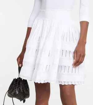 Alaïa Crinoline Pleated Miniskirt