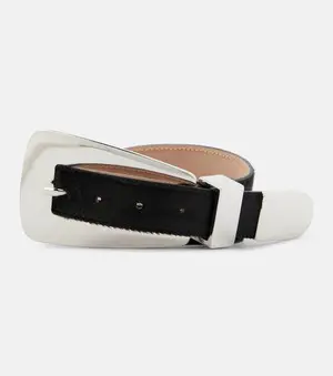 Khaite Lucca Leather Belt - Black