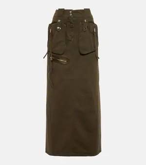 Blumarine Cargo Maxi Skirt - Brown