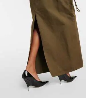 Blumarine Cargo Maxi Skirt - Brown