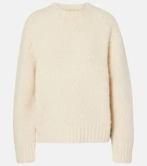 JIL SANDER Mohair And Wool-blend Sweater - White