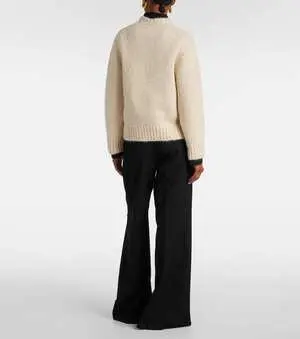 JIL SANDER Mohair And Wool-blend Sweater - White