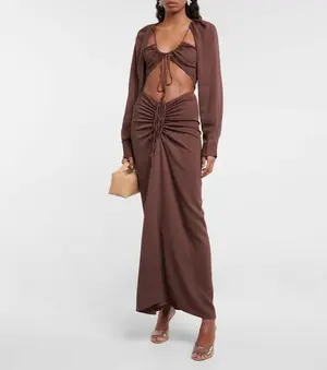 Christopher Esber Ruched Crop Top