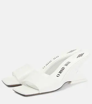 Attico Cheope Leather Mules