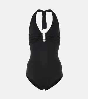 Melissa Odabash Tampa Halterneck Swimsuit - Black