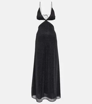 Oseree Lumiere Cut Out Dress - Black