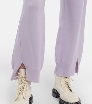 BARRIE Cashmere Tapered Pants - Purple