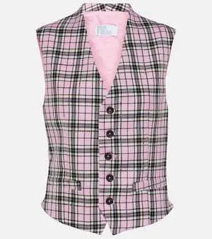 Giuseppe Di Morabito Checked Wool Vest