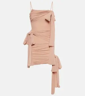 Blumarine Ruched Jersey Minidress