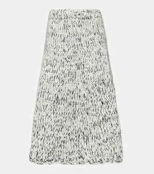 JOSEPH Wool-blend Midi Skirt