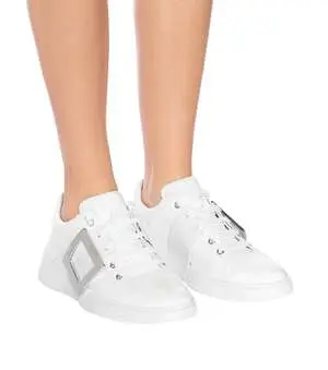 ROGER VIVIER Viv Skate Leather Sneakers