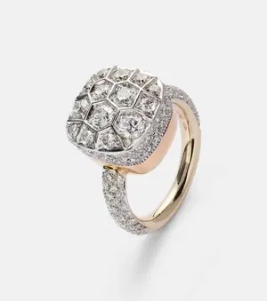 Pomellato Nudo Assoluto 18kt Rose And White Diamond Ring