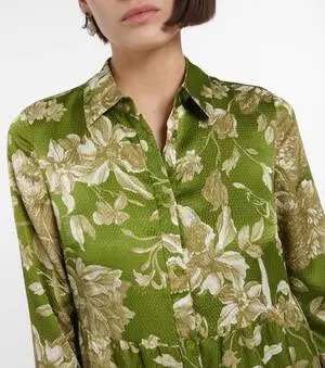 Erdem Palmira Floral Print Midi Dress