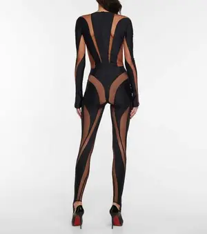 MUGLER Paneled Bodysuit