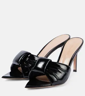 GIANVITO ROSSI Love Patent Leather Mules - Black