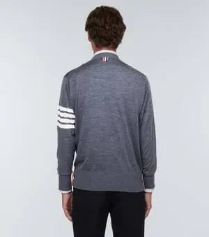 Thom Browne 4-bar Merino Wool Cardigan