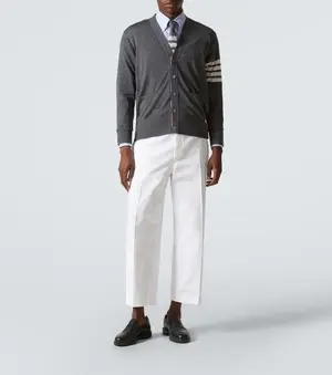 Thom Browne 4-bar Merino Wool Cardigan