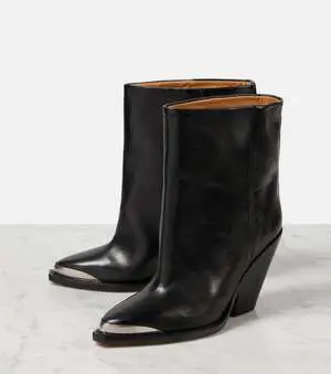 Isabel Marant Étoile Ladel Leather Ankle Boots