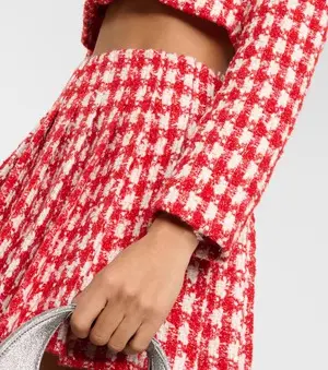 SELF-PORTRAIT Houndstooth Bouclé Jacket