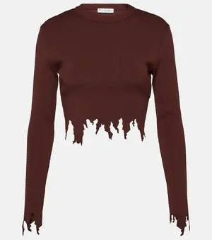 JW Anderson Distressed Crop Top