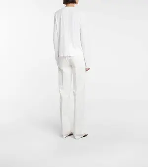 THE ROW Shermann Cotton-jersey Top - White