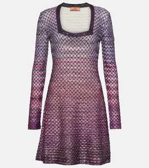 Missoni Knitted Lame Minidress