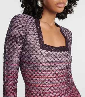 Missoni Knitted Lame Minidress