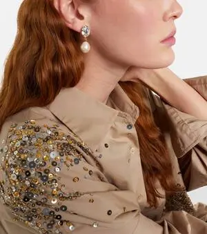 JENNIFER BEHR Tunis Embellished Drop Earrings