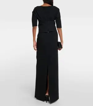 FERRAGAMO Wool-blend Gabardine Top