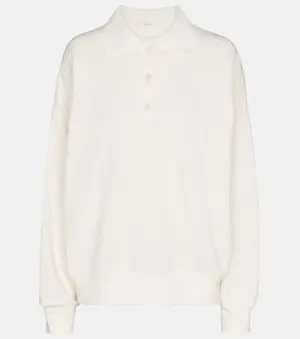 THE ROW Corzas Cotton Polo Sweater